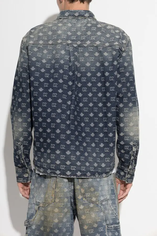 Dsquared2 Denim Shirt With Monogram