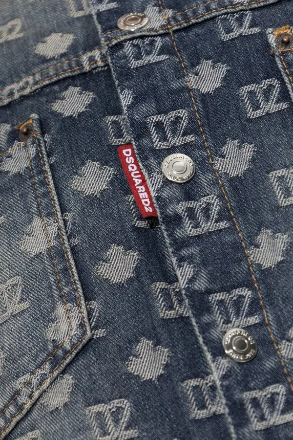 Dsquared2 Denim Shirt With Monogram