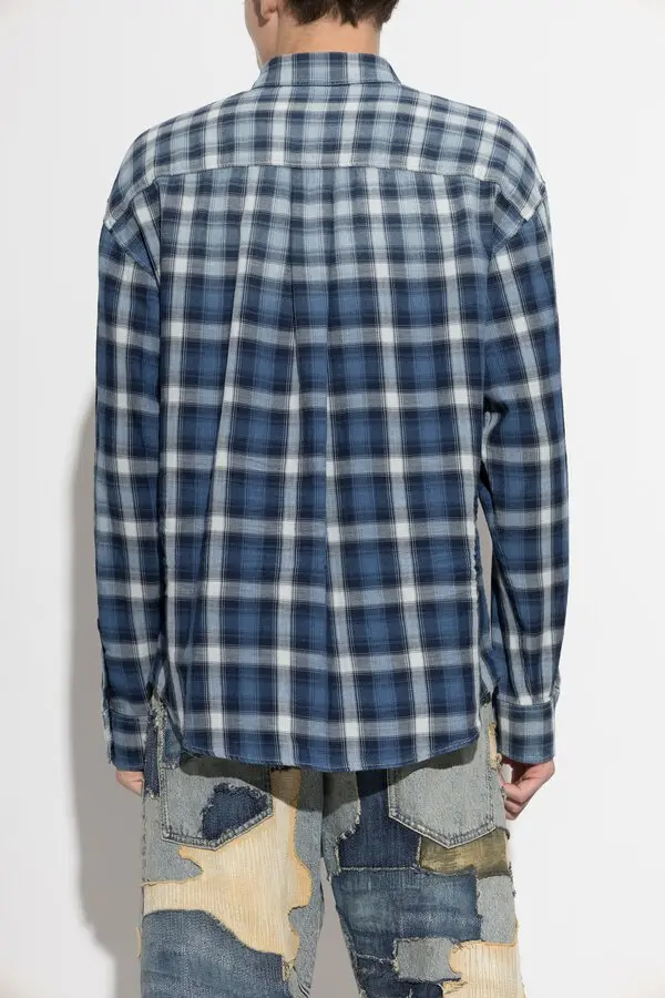 Dsquared2 Cotton Checked Shirt - Blue