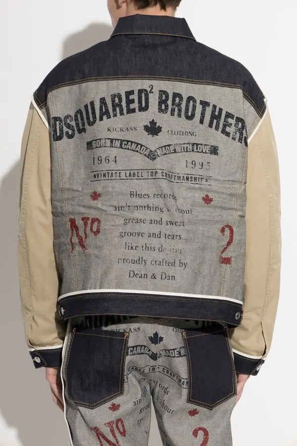 Dsquared2 Printed Jacket - Beige