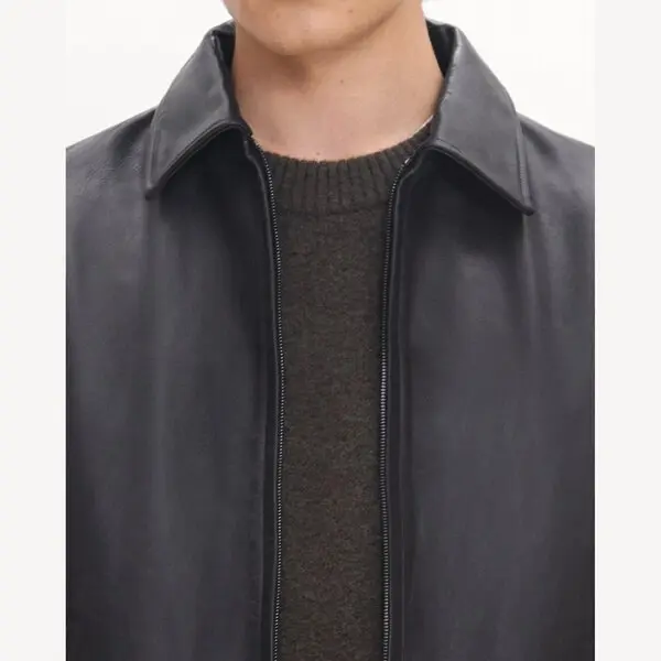 Theory City Jacket In Leather - Black