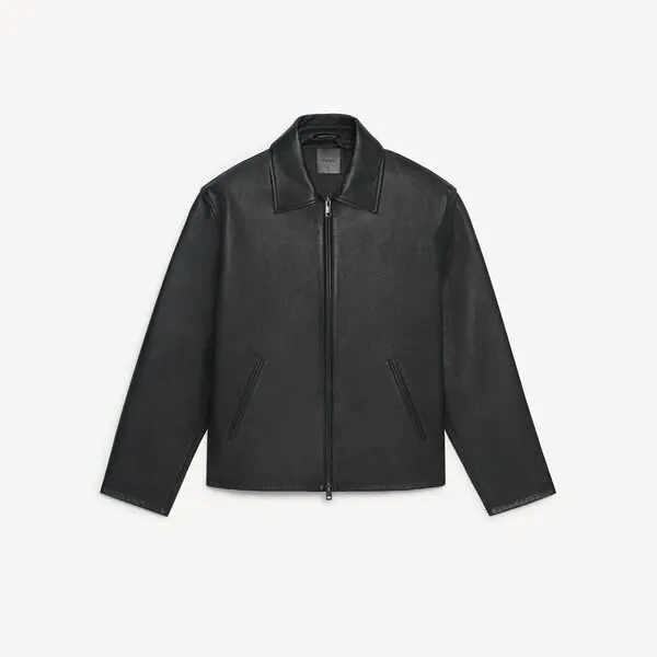 Theory City Jacket In Leather - Black