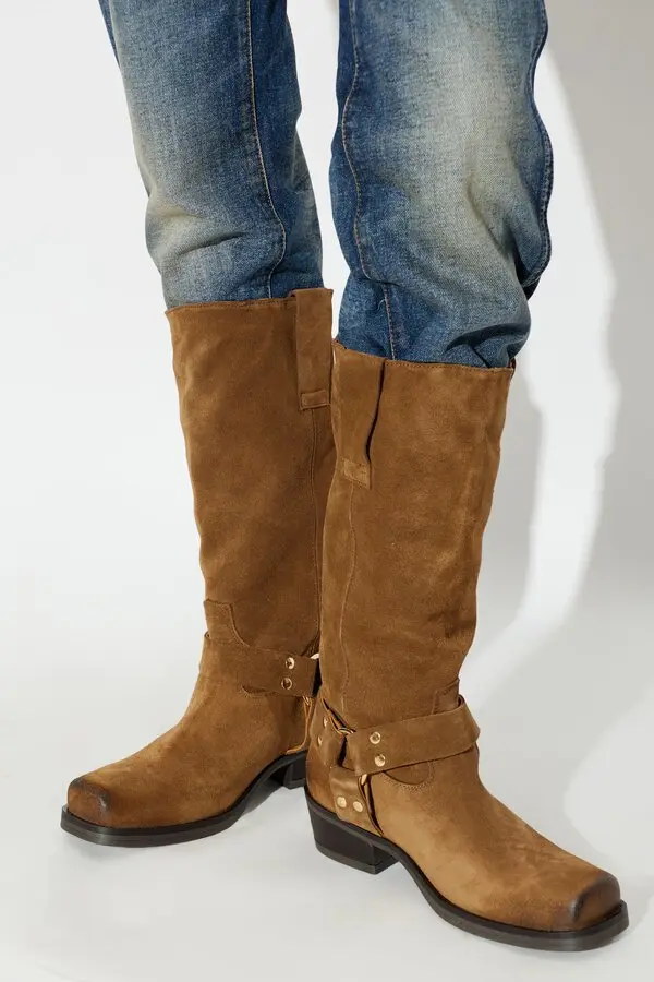 POSA Suede Heeled Boots ‘texas