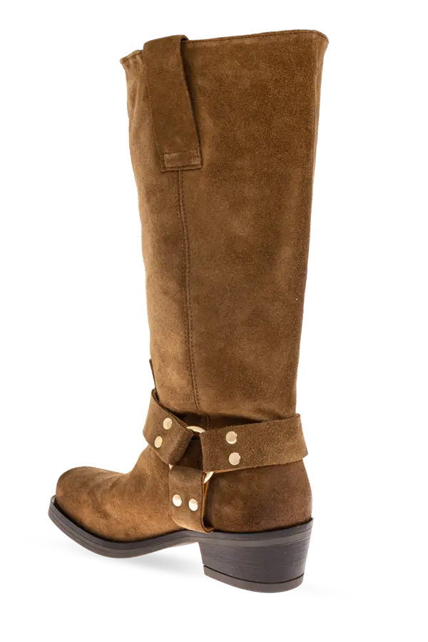POSA Suede Heeled Boots ‘texas
