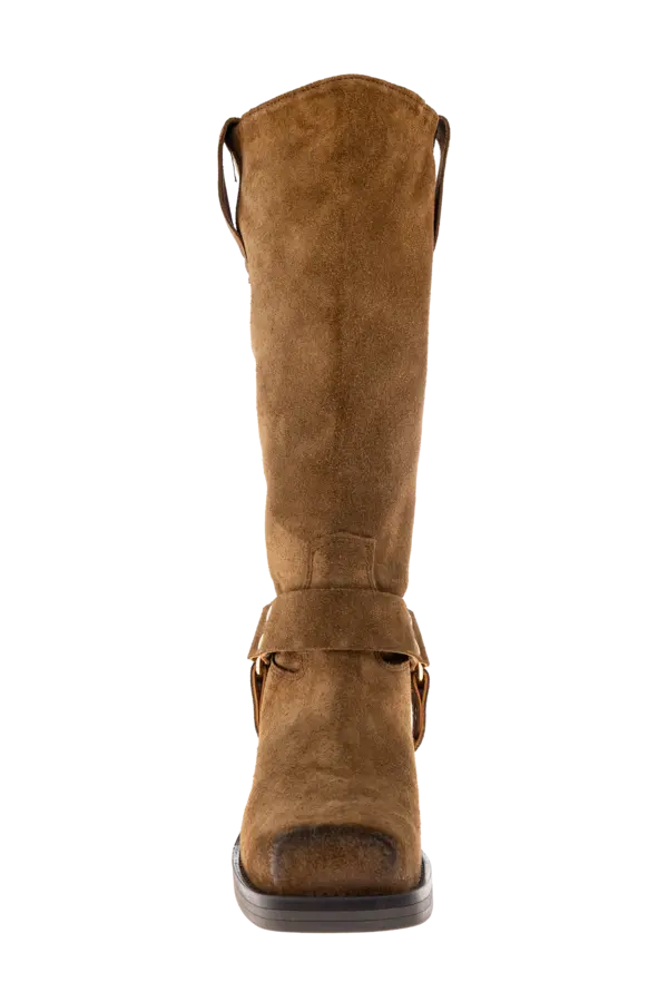 POSA Suede Heeled Boots ‘texas