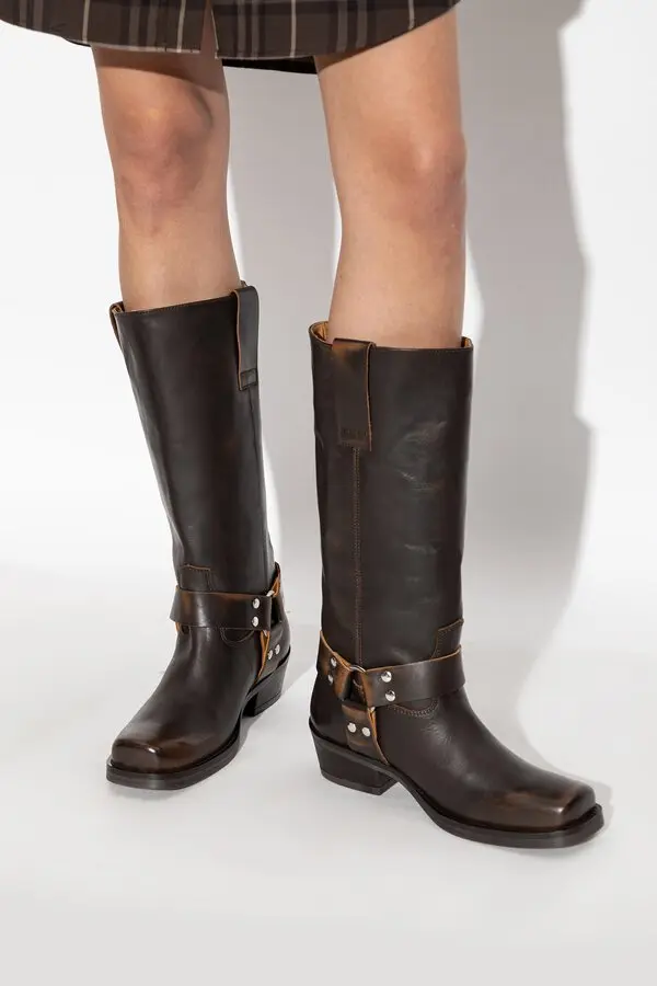 POSA Leather Heeled Boots ‘texas