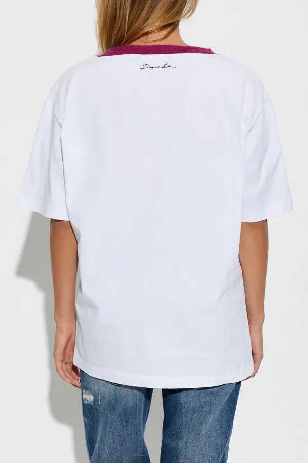 Dsquared2 Cotton T-shirt With Embroidered Logo