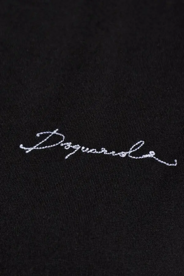Dsquared2 Cotton T-shirt With Puff Sleeves - Black