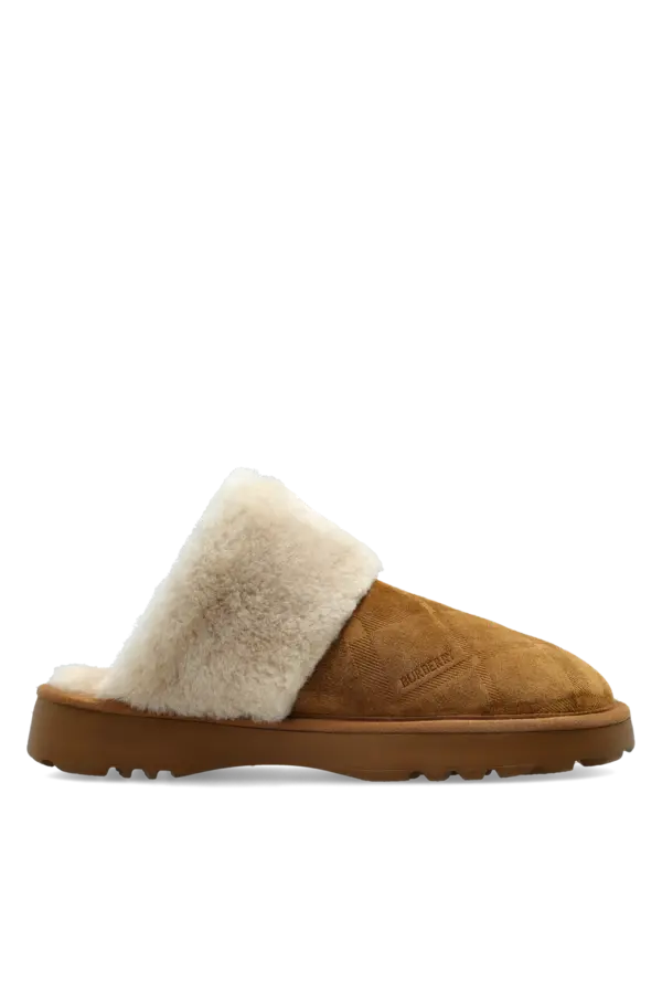 Burberry Flint’ Slides - Brown