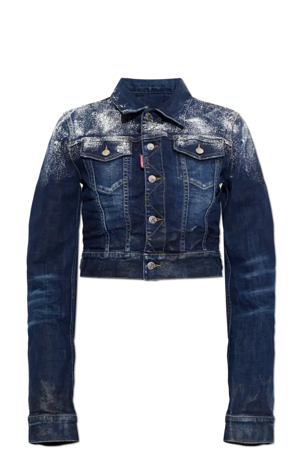 Dsquared2 Denim Jacket With ‘vintage’ Effect