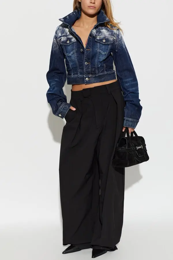 Dsquared2 Denim Jacket With ‘vintage’ Effect