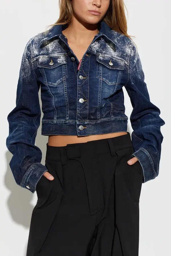 Dsquared2 Denim Jacket With ‘vintage’ Effect