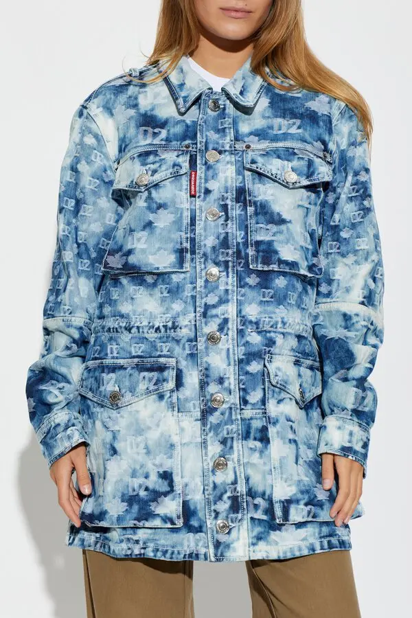 Dsquared2 Denim Jacket With Monogram