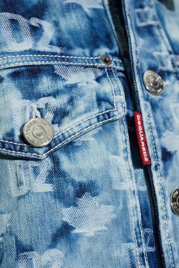 Dsquared2 Denim Jacket With Monogram