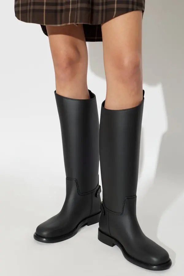 Burberry Cavalier Knee-high Rubber Boots