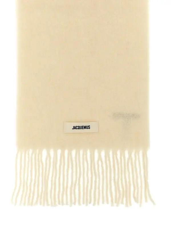 Jacquemus L'echarpe Carro' Scarf - White