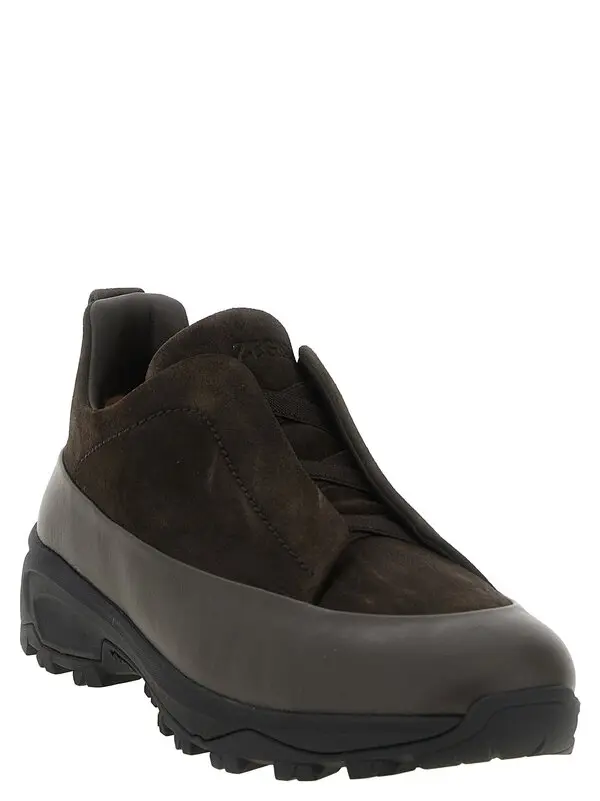 Zegna Triple Stitch™ Monte' Sneakers - Brown