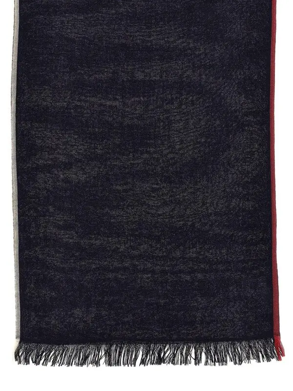 Brunello Cucinelli Contrast Border Scarf - Blue