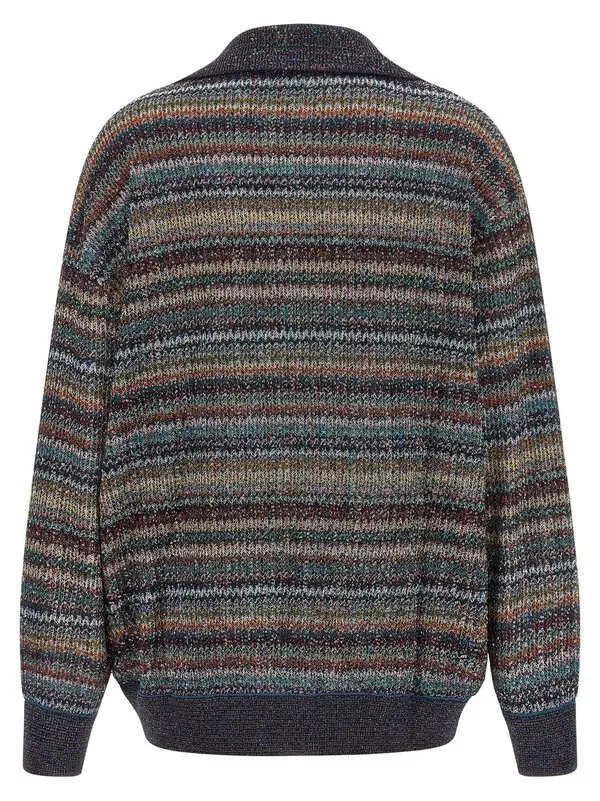 Missoni Lamé Yarn Polo Shirt - Multicolor
