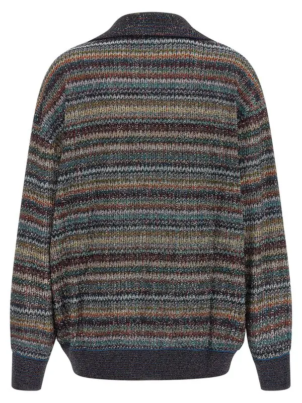 Missoni Lamé Yarn Polo Shirt - Multicolor