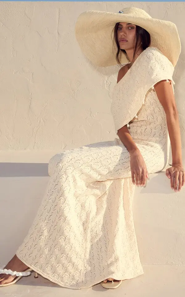 ROAME Miriam Cotton-blend Maxi Dress