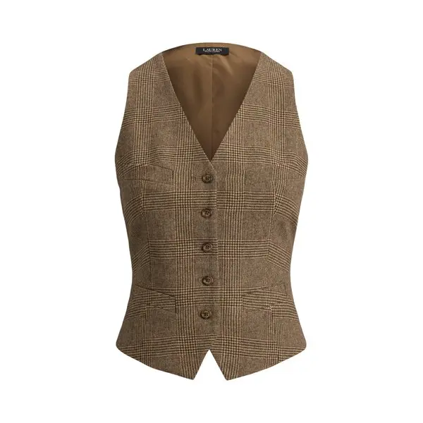 Ralph Lauren Glen Plaid Wool Twill Vest