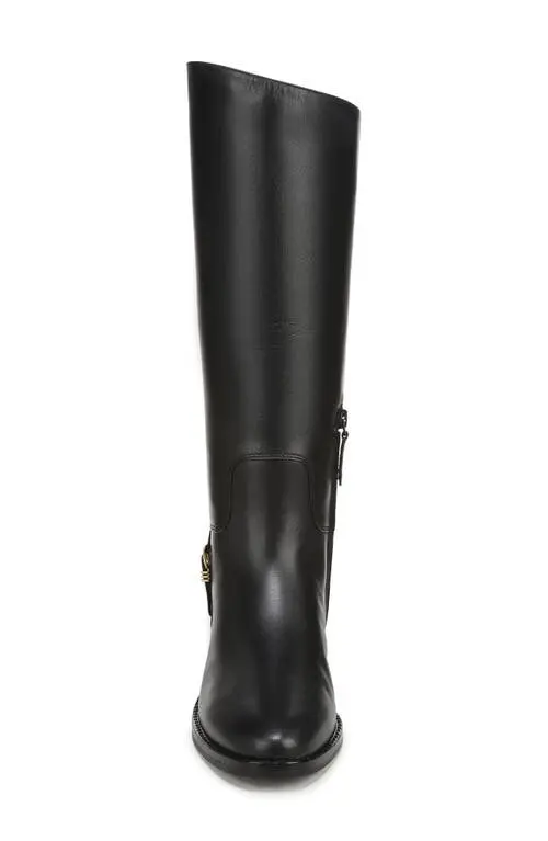 Veronica Beard Arabelle Riding Boot - Black Leather