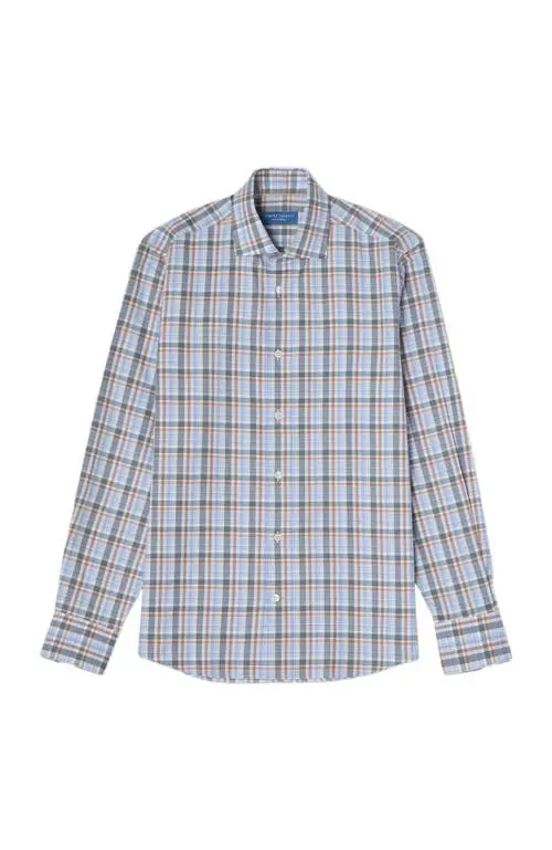 Robert Talbott Reynolds Ultra Light Weight Brushed Plaid Shirt