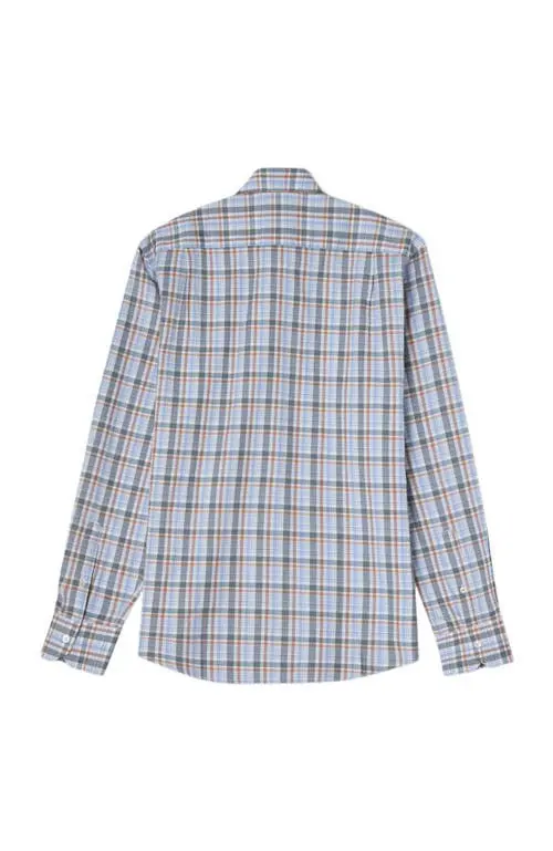 Robert Talbott Reynolds Ultra Light Weight Brushed Plaid Shirt