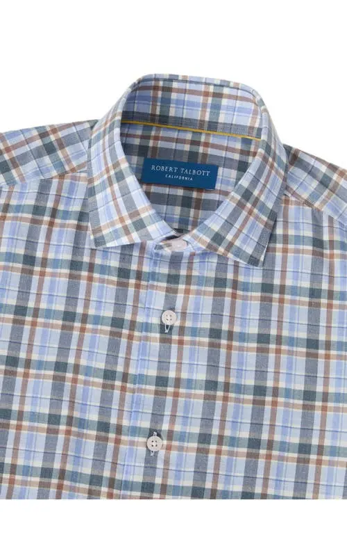Robert Talbott Reynolds Ultra Light Weight Brushed Plaid Shirt