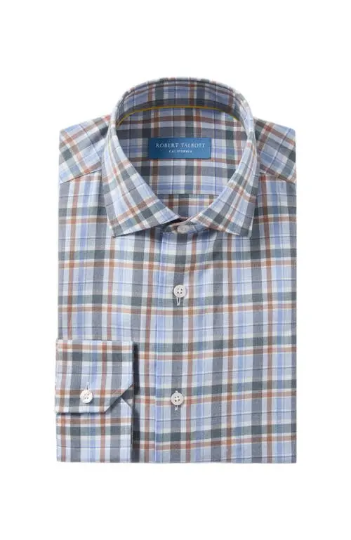 Robert Talbott Reynolds Ultra Light Weight Brushed Plaid Shirt