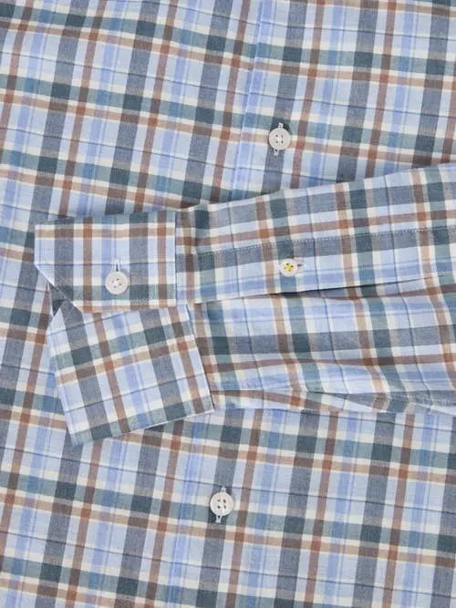 Robert Talbott Reynolds Ultra Light Weight Brushed Plaid Shirt