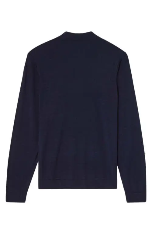 Robert Talbott Henson Wool Silk Fine Gauge Jersey Long Sleeve Polo