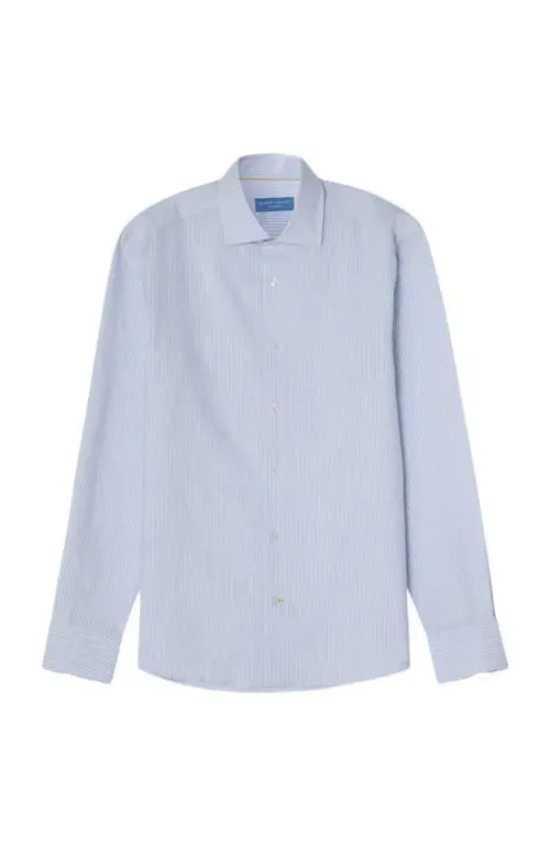 Robert Talbott Reynolds Ultra Light Weight Brushed Fine Stripe Shirt