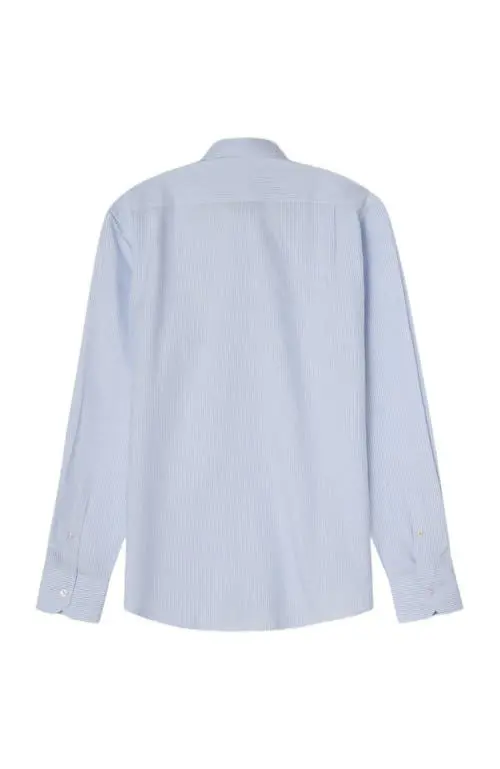 Robert Talbott Reynolds Ultra Light Weight Brushed Fine Stripe Shirt