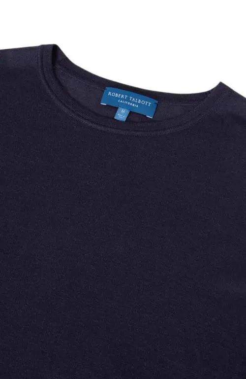 Robert Talbott Lawrence Wool Silk Fine Gauge Jersey Long Sleeve Tee