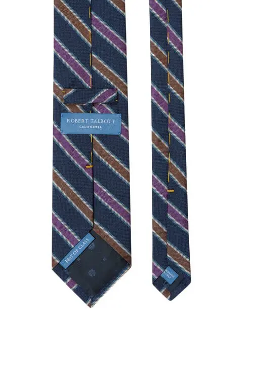 Robert Talbott Robert Textured Best Of Class Necktie - Navy Multi
