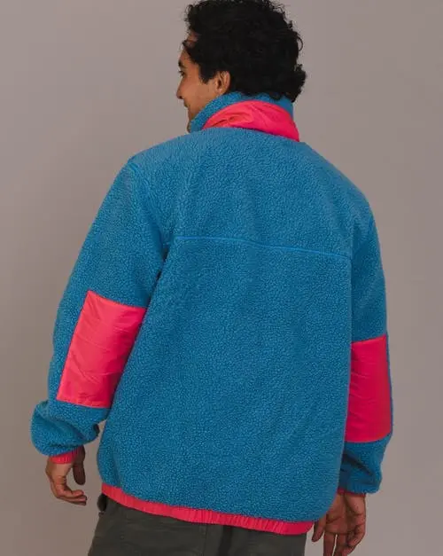 OOSC Fleece Jacket - Blue/pink