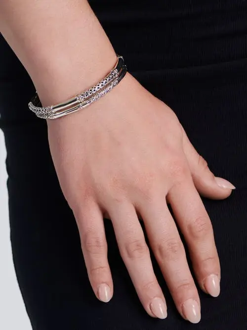 DEVATA Dragon Bone Slide-on Bangle Bracelet
