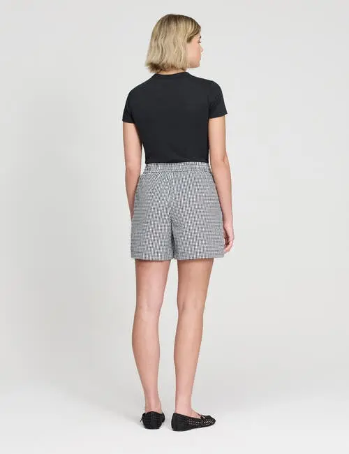 FINERY LONDON Sunny Cotton Gingham Shorts