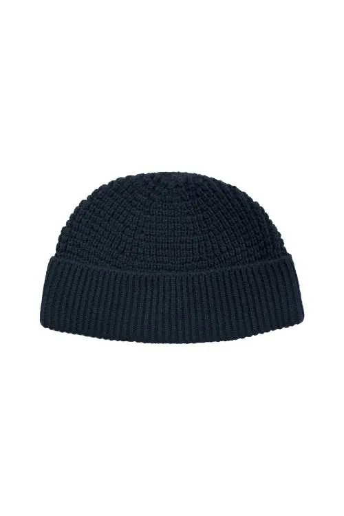 PAUL JAMES Lightweight Whitby Fisherman's Beanie - Navy