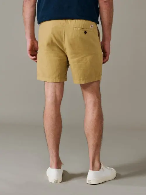 Aubin Whithorn Drawstring Short - Sand