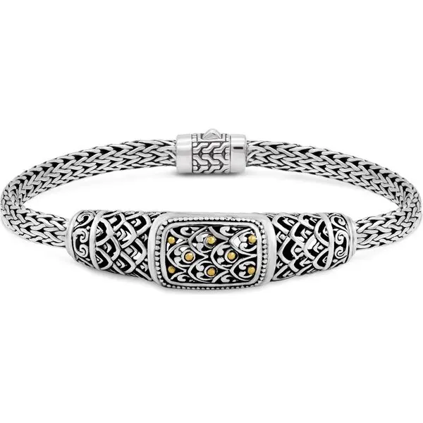 DEVATA Dragon Skin With Dragon Bone Chain Bracelet