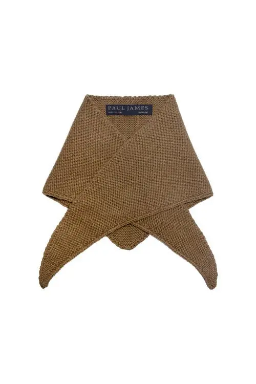 PAUL JAMES Cotton Garter Knit Mini Neckerchief