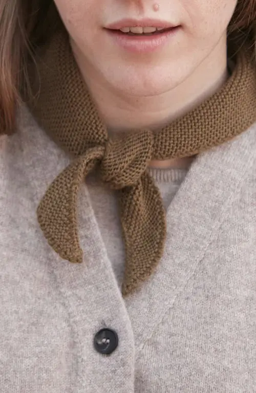 PAUL JAMES Cotton Garter Knit Mini Neckerchief