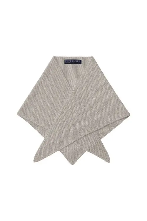 PAUL JAMES Cotton Textured Neckerchief - Oatmeal