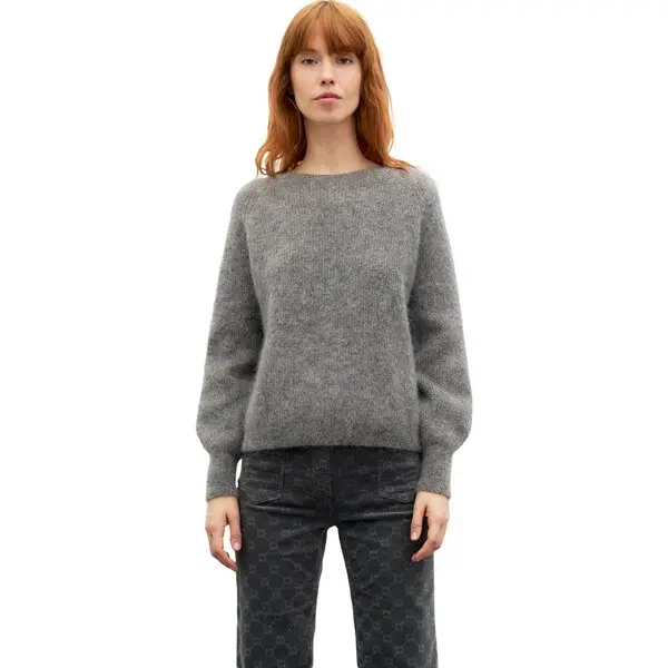 Gerard Darel Riya Mohair Blend Sweater - Bronze