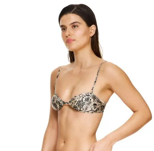 GOTTEX Silky Python Brallete Bikini Top Swimsuit