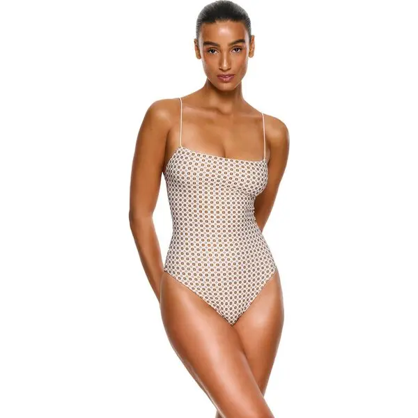 GOTTEX Love Notes Reversible Open Back One Piece Swimsuit