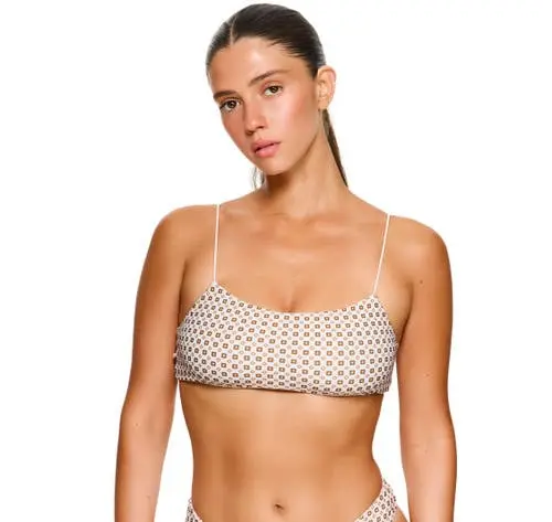 GOTTEX Love Notes Reversible Scoop Neck Bikini Top Swimsuit
